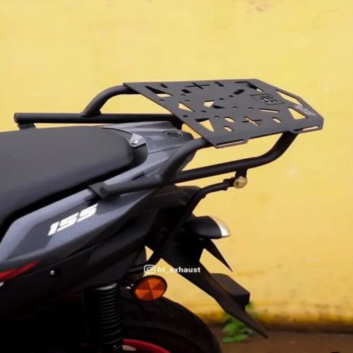 TOP RACK FOR AEROX 155 BLACK MATT – SB 711 / HT EXHAUST – Moto Modz