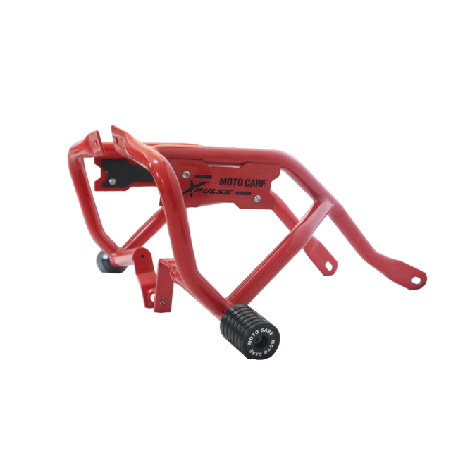 CRASH GAURD WITH DUAL SLIDERS (RED) FOR XPULSE – Moto Modz