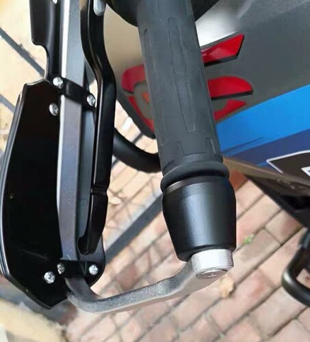 Handguard with aluminium brace compatible for all motorcycles - Black ...