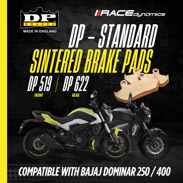 DP Sintered Brake Pads for Bajaj Dominar 400 (2019-2025) - Standard ...