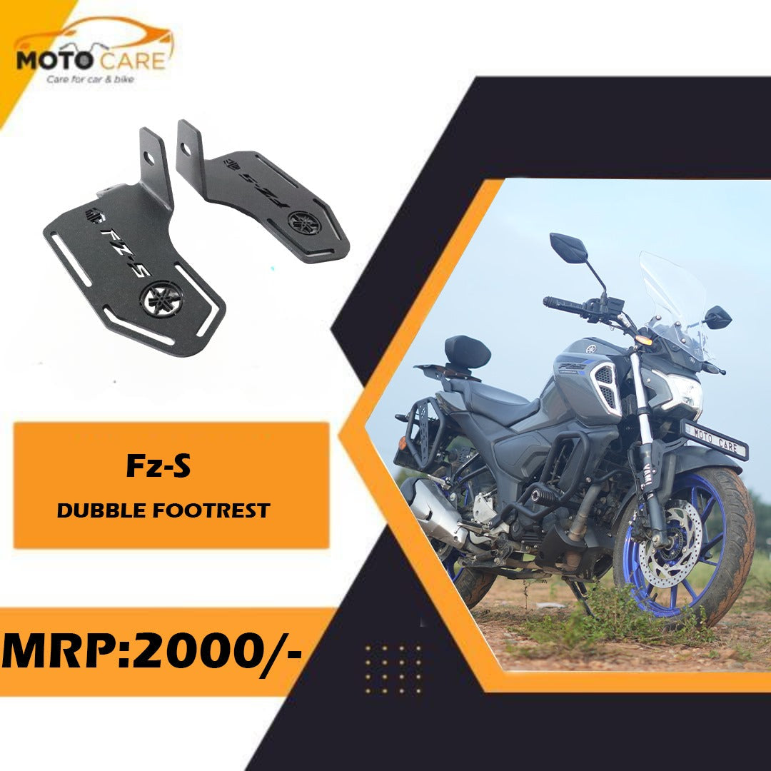 Moto Care Heavy Metal Foot Rest Compatible For Yamaha FZ-S (Set of 2 ...