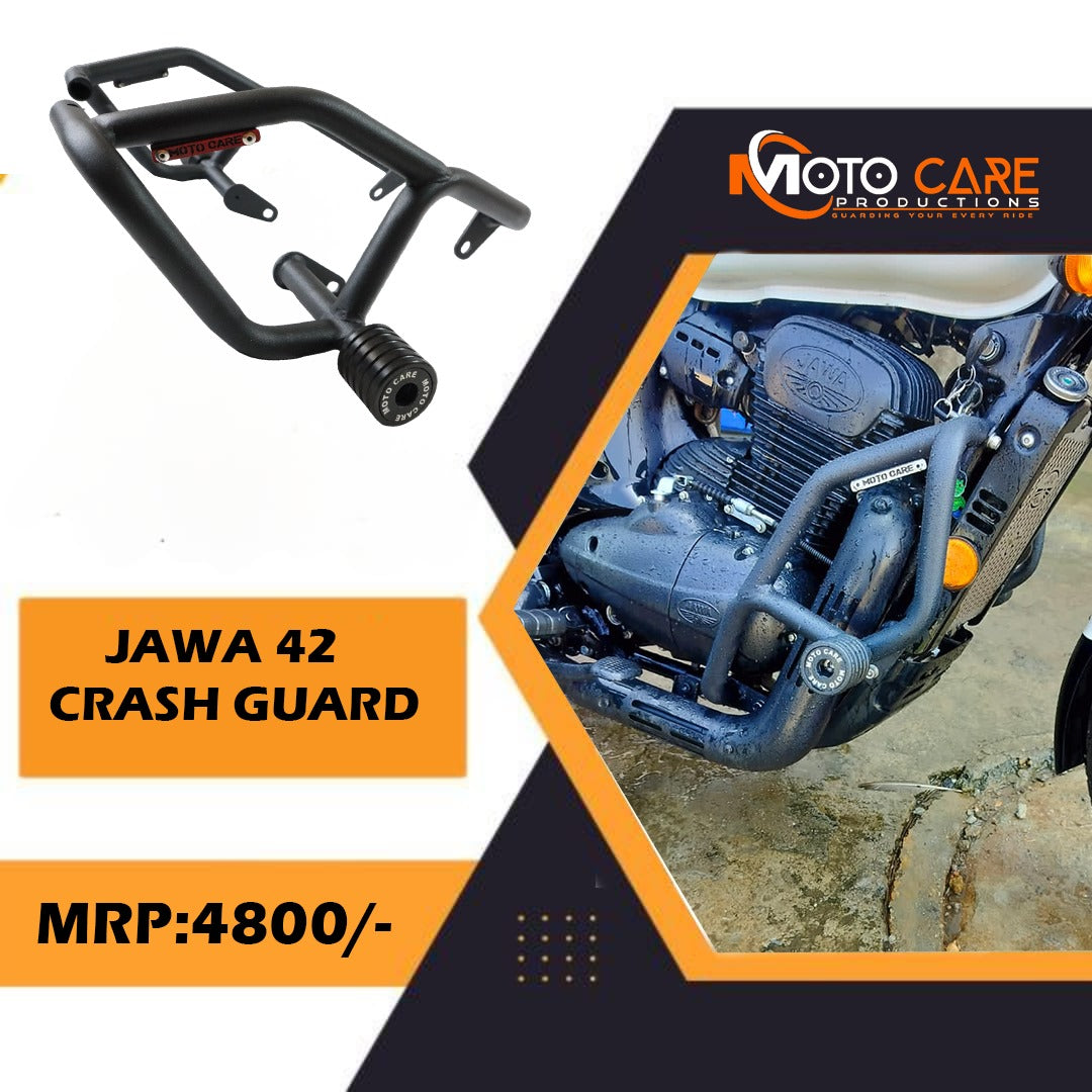 Moto Care Heavy Metal Crash Guard For JAWA 42 From Moto Modz.