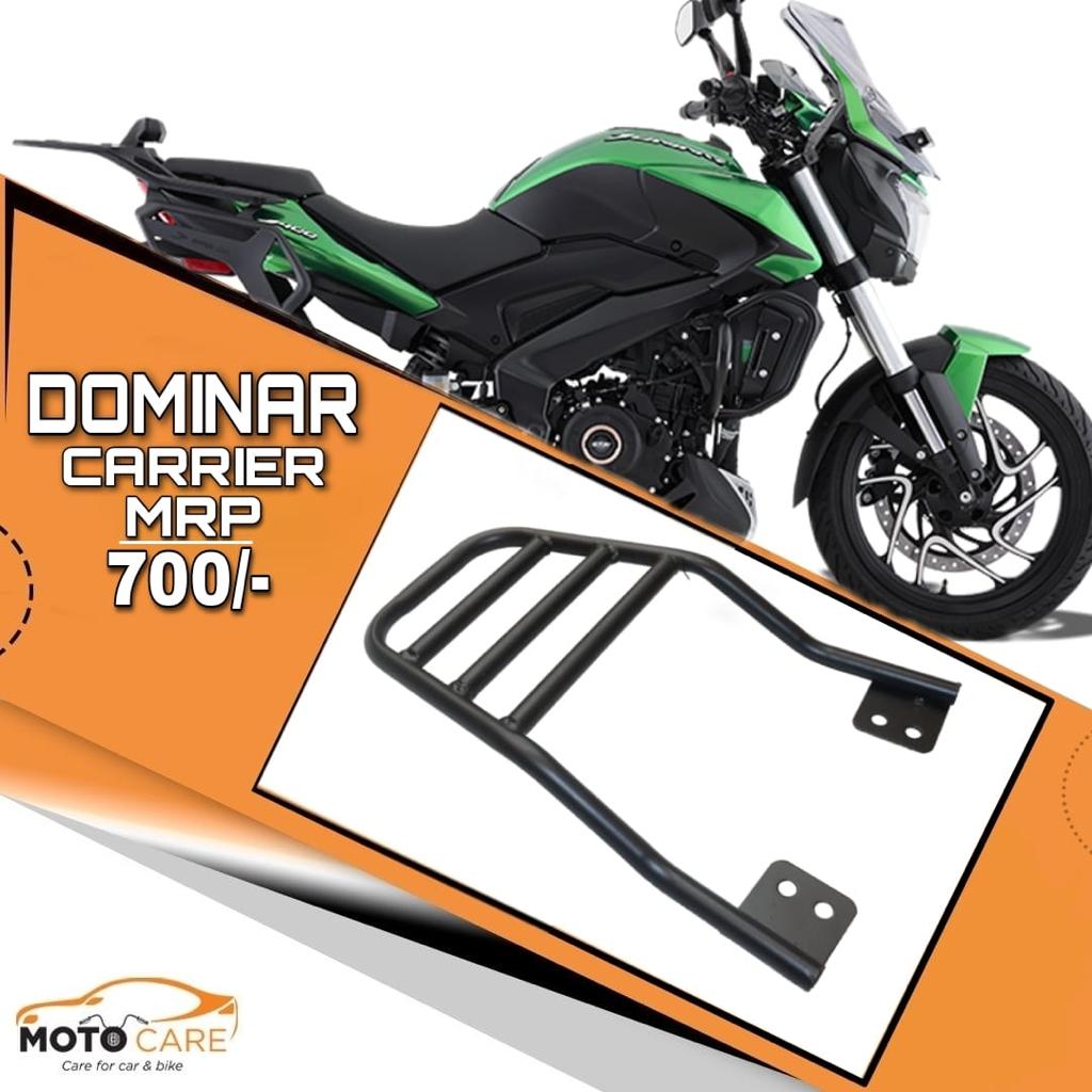 Moto care Carrier Plate For Bajaj Dominar 400 From Moto Modz.