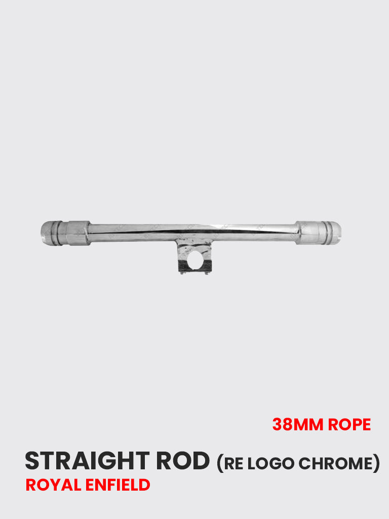 Straight Rod RE Logo Chrome 38mm - RE 015C – Moto Modz
