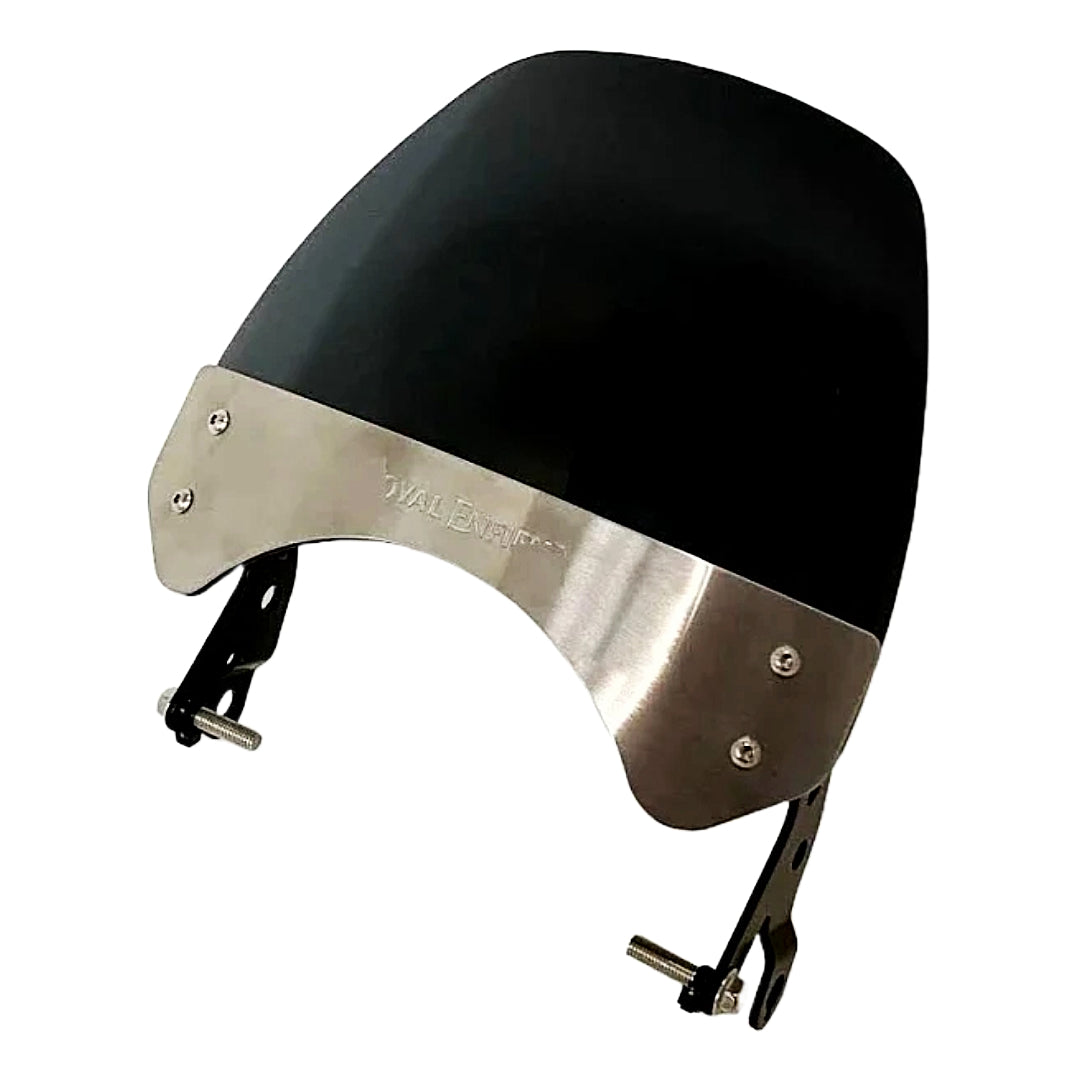 Royal Custom Interceptor Black Visor Kit /Bike Windshield-Black Gloss ...