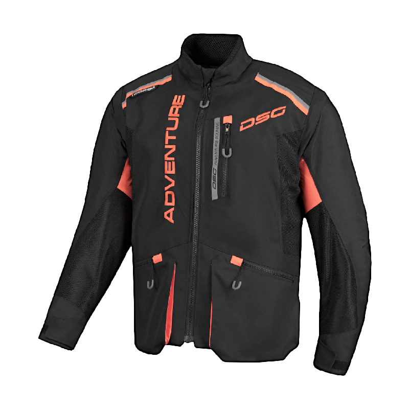 DSG Adv Riding Jacket Black Orange – Moto Modz