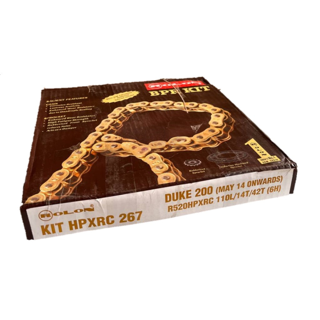 KTM DUKE 200 BRASS CHAIN SPROCKET KIT BY ROLON MY 2014 onwards – Moto Modz