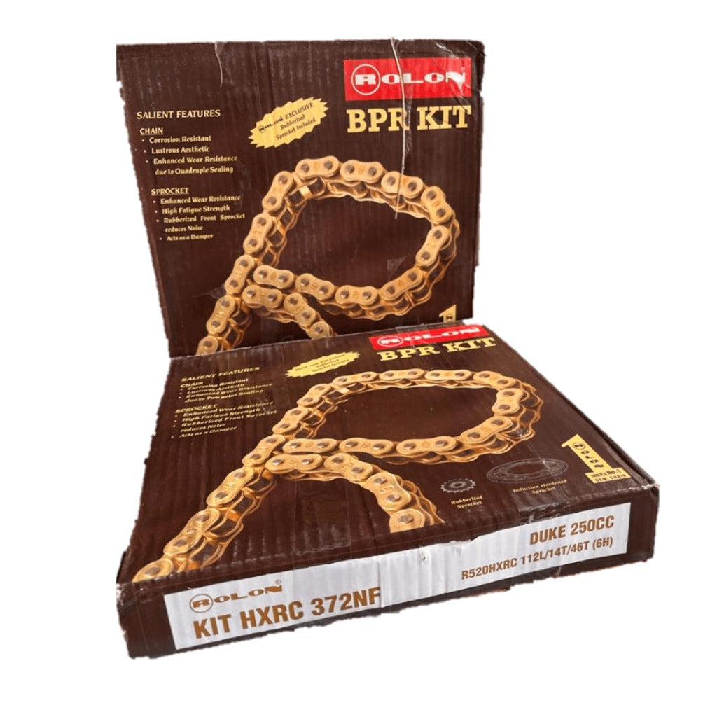 Duke 250CC Brass Chain Sprocket Kit by Rolon – Moto Modz