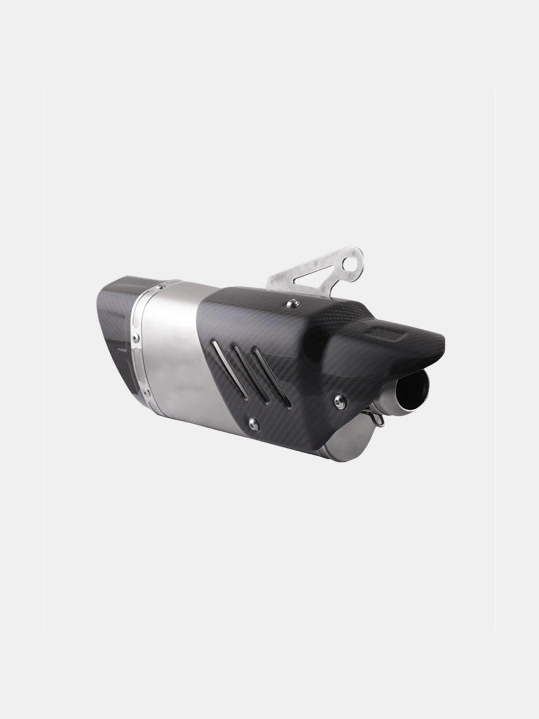 Akra Silver End Carbon Shield Exhaust From Moto Modz.