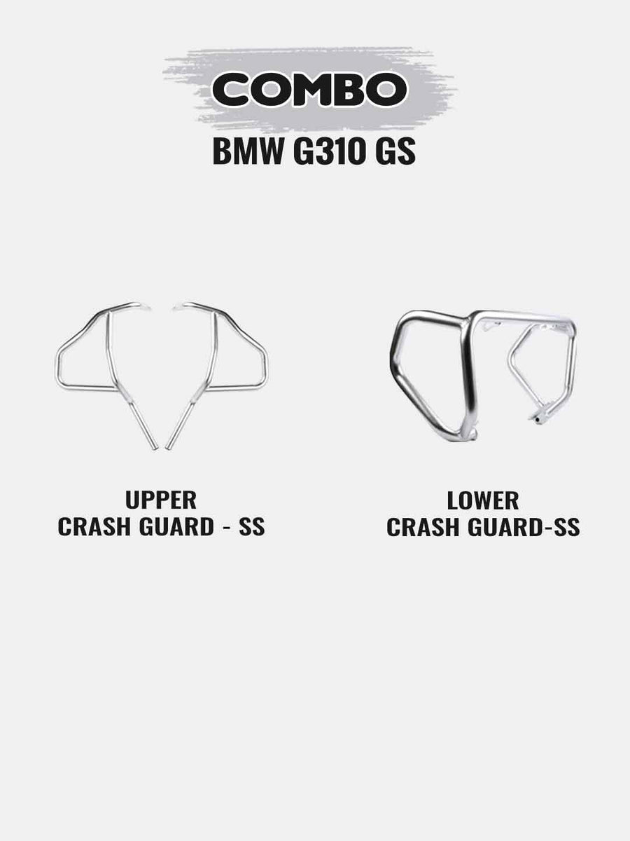 BMW G 310GS Combo-Upper Crash Guard SS+Lower Crash Guard SS – Moto Modz