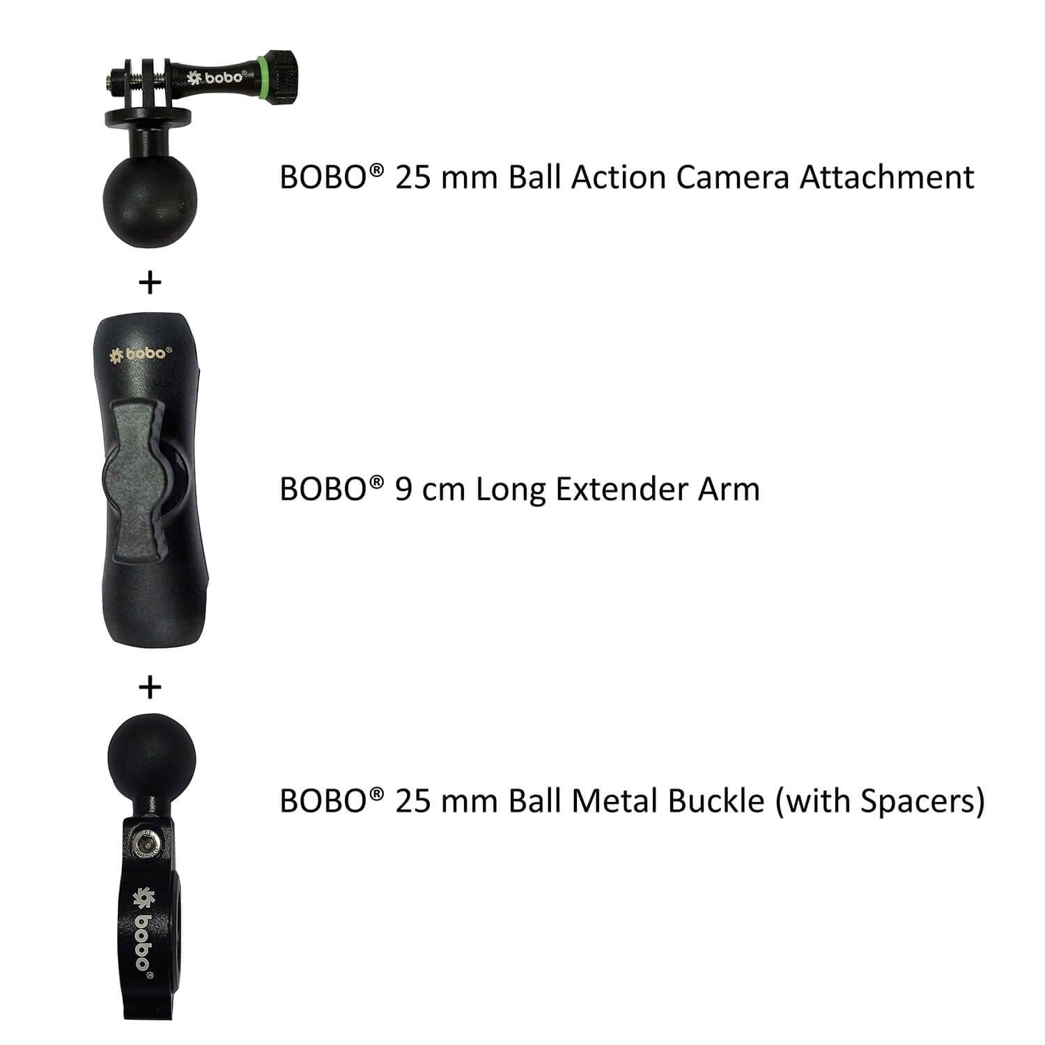 BOBO BM9 Action Camera Bike Mount Combo From Moto Modz.