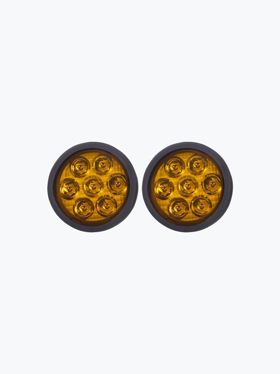 HJG 7 LED Round Fog Light Dimmerstat 70W PremiumMoto Modz