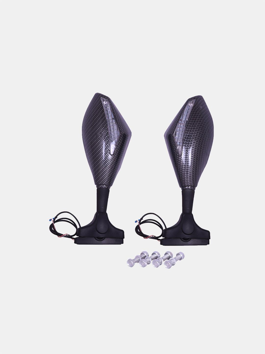 Indicator Mirror Carbon 1 Side – Moto Modz