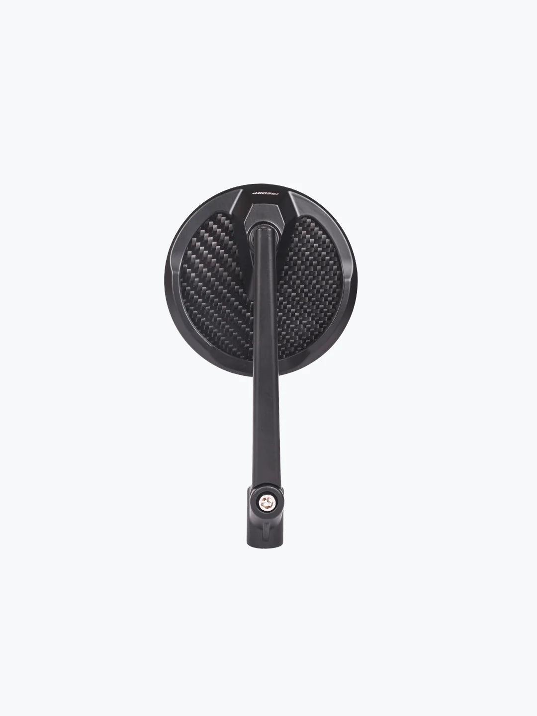 Inverted Alloy CNC Carbon Fiber Round Mirror From Moto Modz.