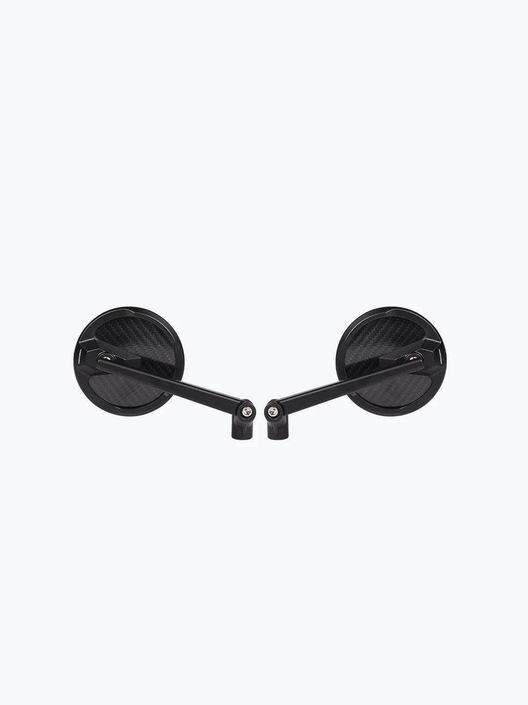 Inverted Alloy CNC Carbon Fiber Round Mirror From Moto Modz.