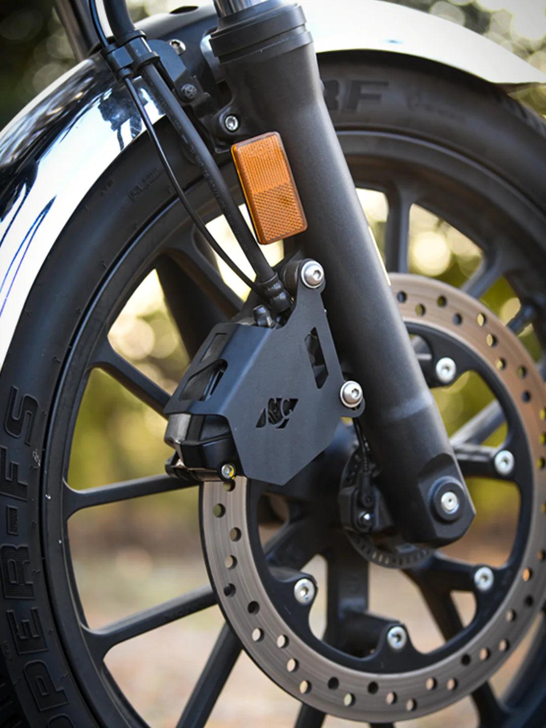 LCB hness raider front disc caliper guard From Moto Modz.