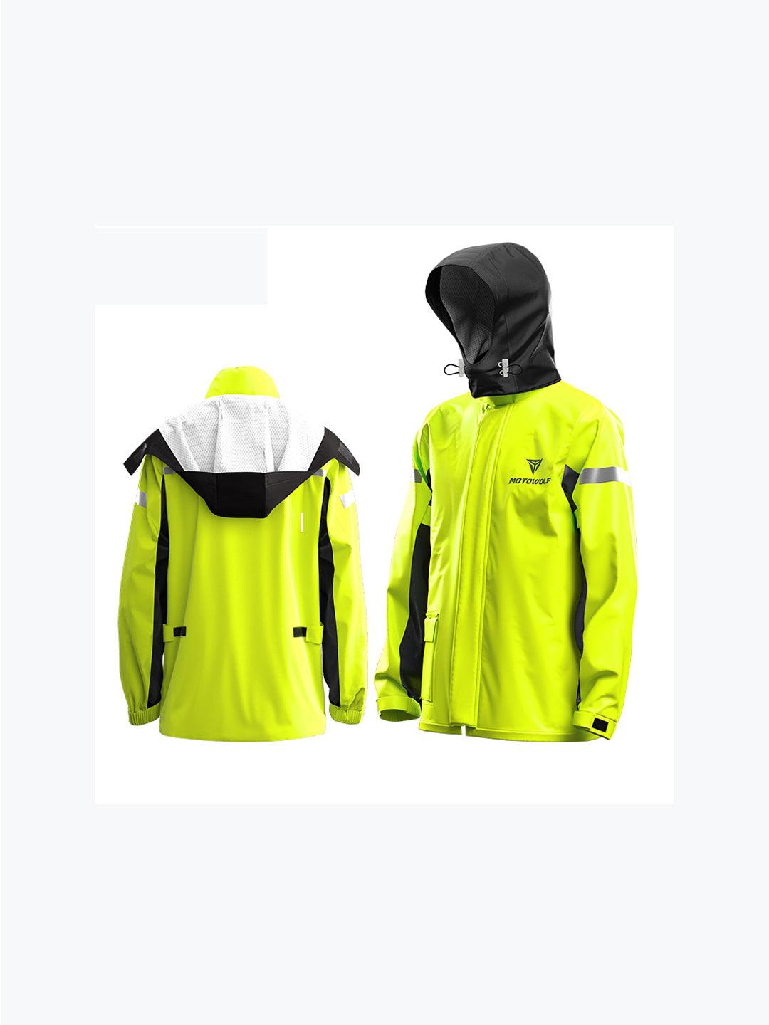 Motowolf Raincoat Yellow 0401 From Moto Modz.