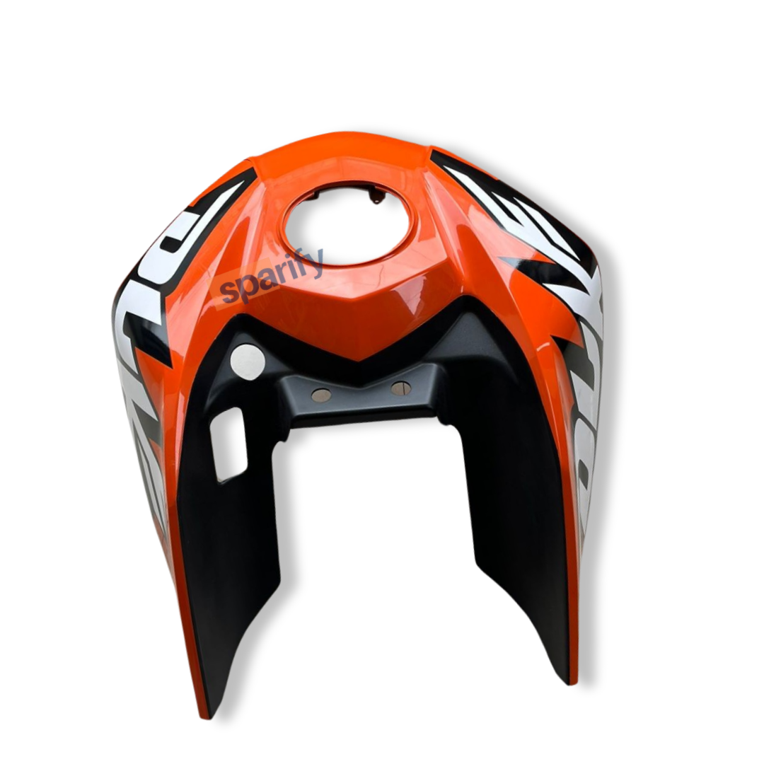 Ktm Duke 200 /390 BS3 tank upper cover orangewith decals From Moto Modz.
