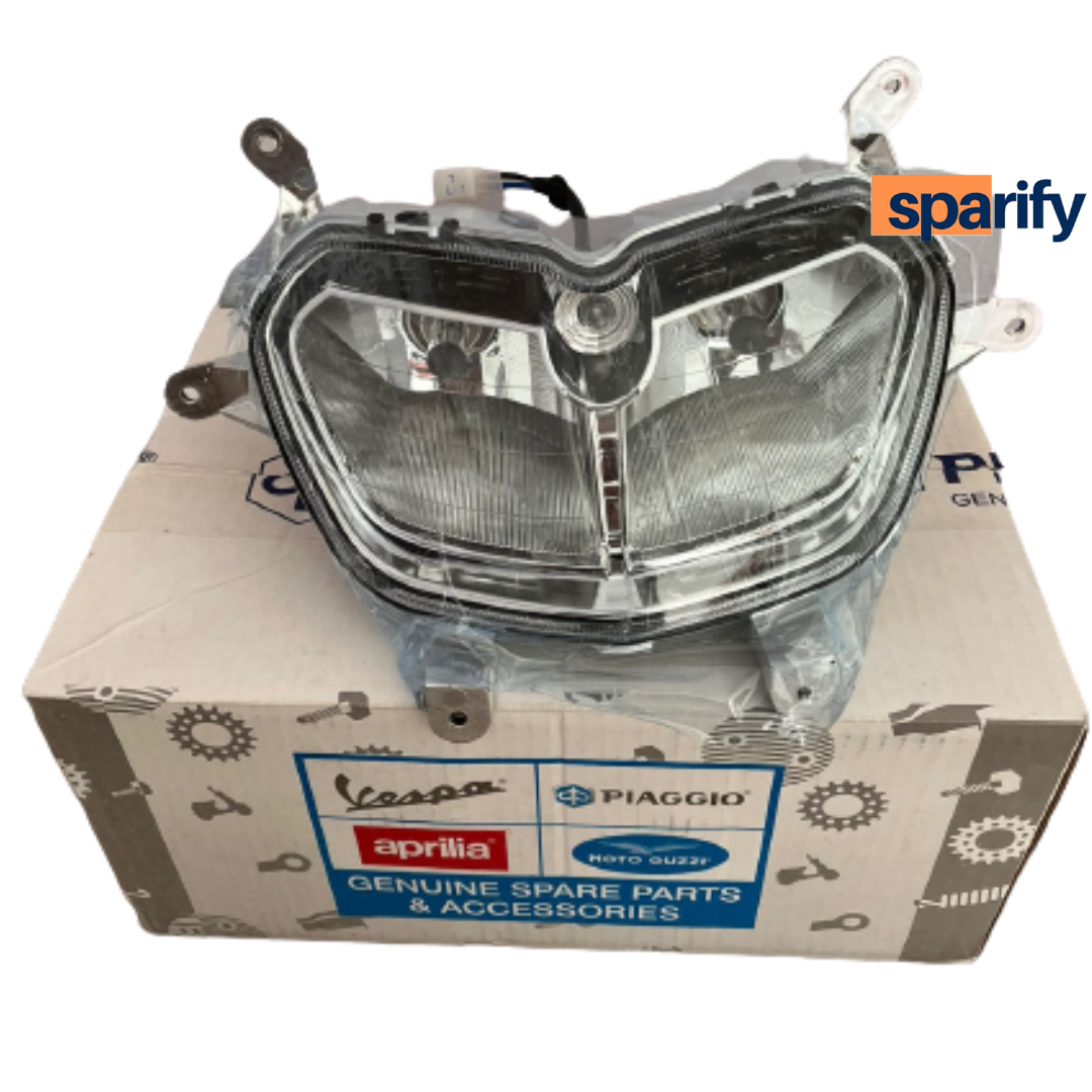 Aprilia headlight double chamber | Piaggio From Moto Modz.