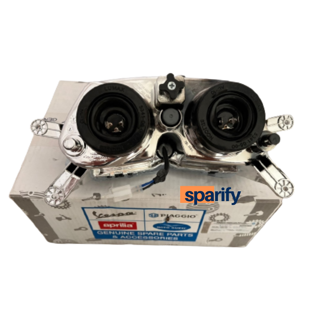 Aprilia headlight double chamber | Piaggio From Moto Modz.