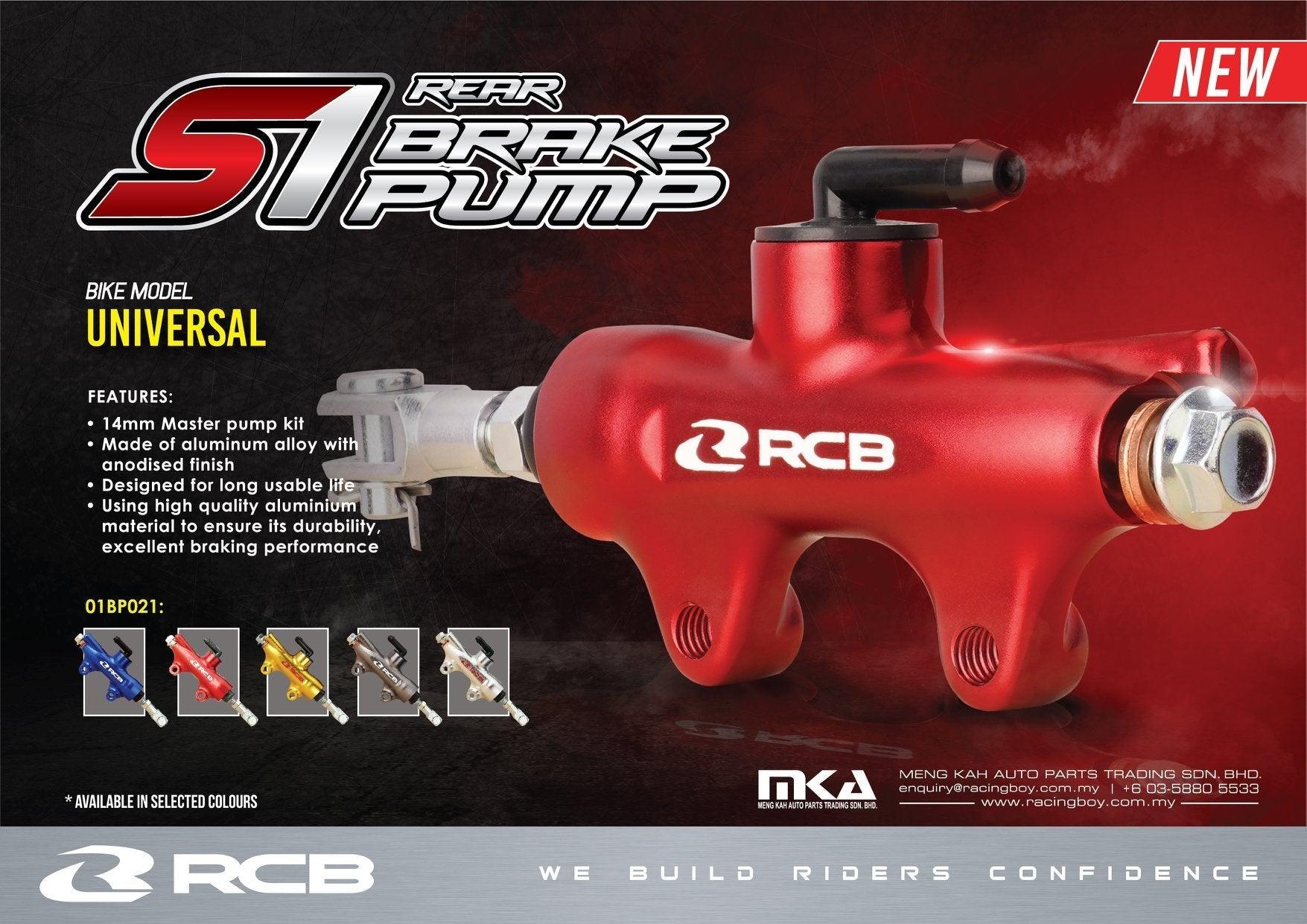 Racing Boy Rear brake pump 14mm From Moto Modz.