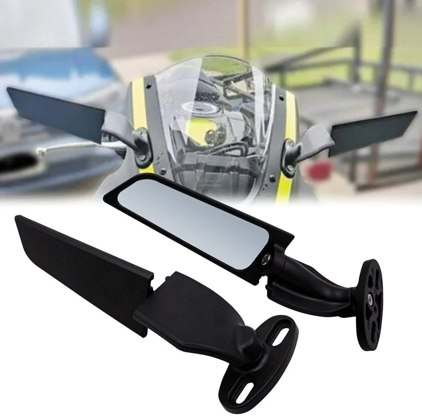 Stealth Wing Fin Rear View Mirror Universal For All Fairing Bikes ( UN ...