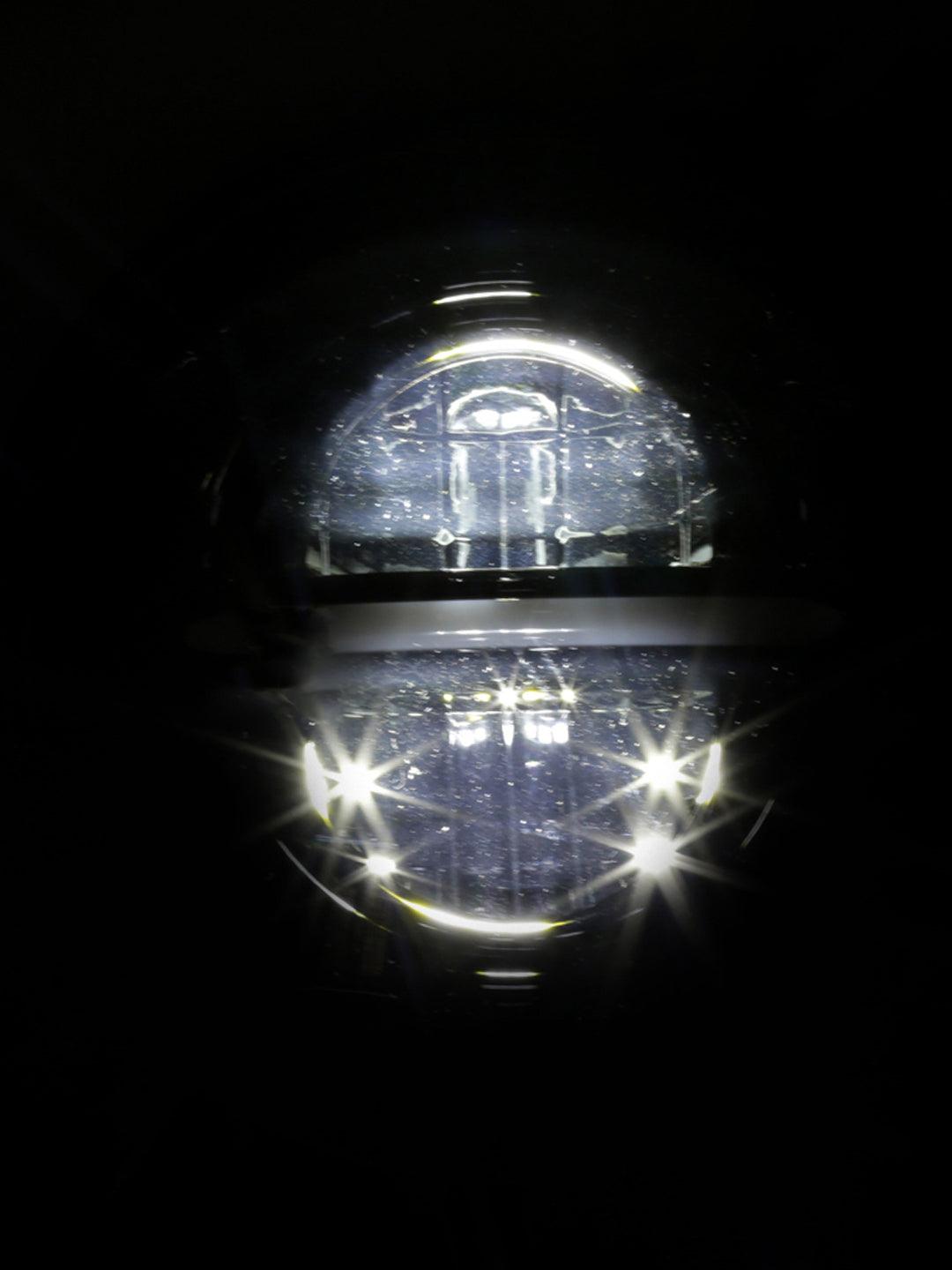 RE Bullet Exclusive 7Inch Thunder LED Headlight From Moto Modz.