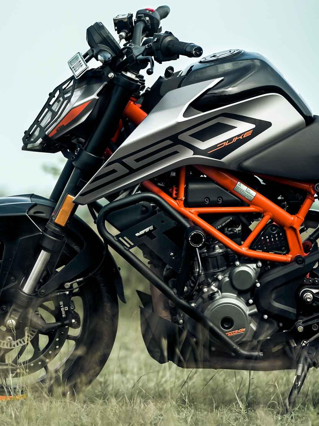 LCB KTM Duke 250 Pegasus Crashguard With Slider From Moto Modz.