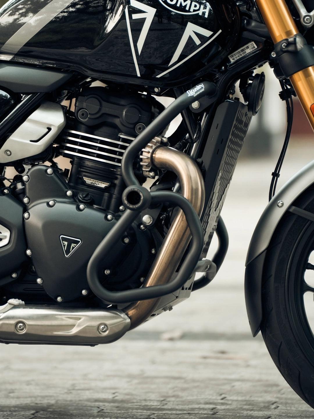 LCB Triumph Speed 400 Thanos Crash guard With Slider From Moto Modz.